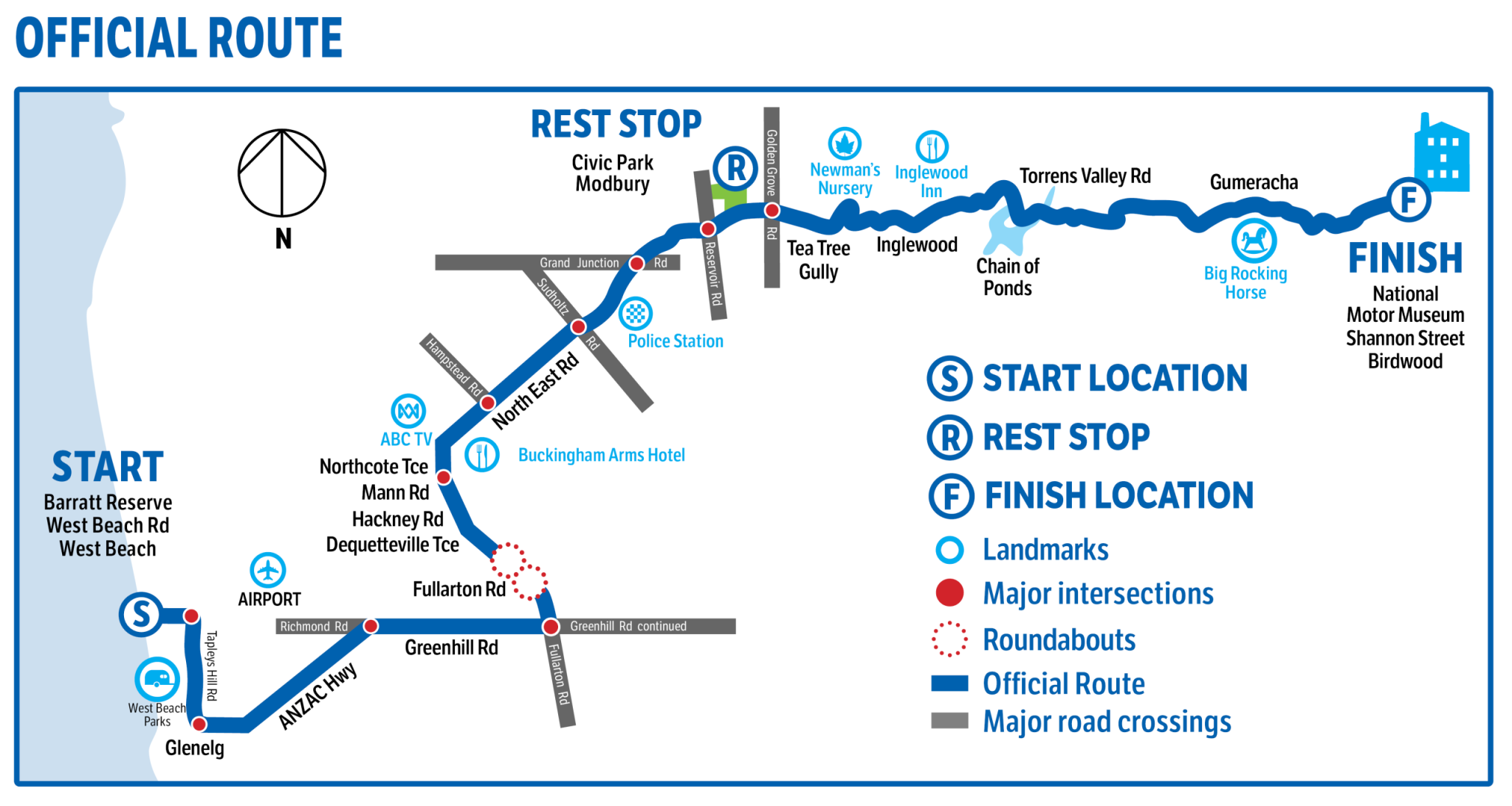 2025 RAA Bay to Birdwood Route - RAA Bay to Birdwood
